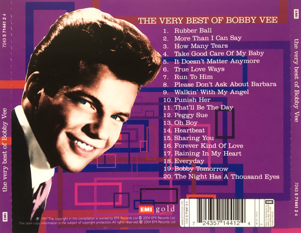 Bobby Vee - The Very Best Of Bobby Vee - Nonstop Records